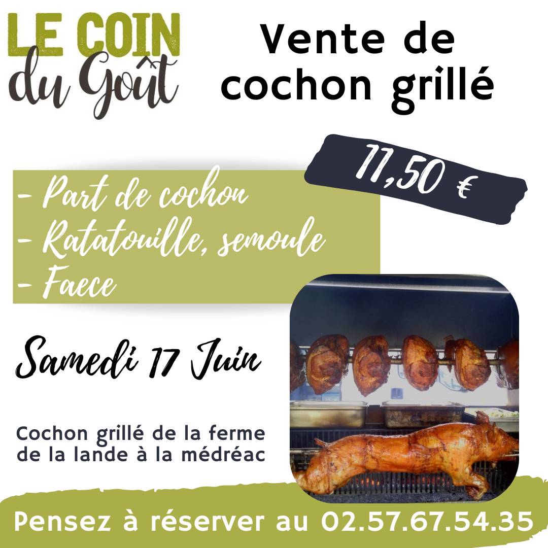 Cochon grillé
